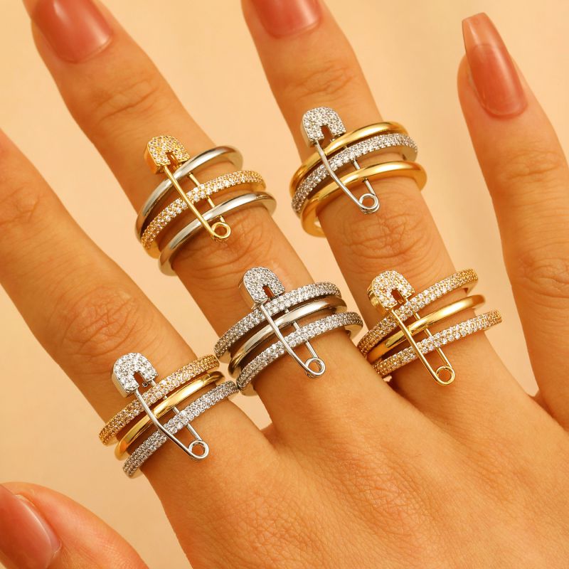 Fashion Ys879 White Zirconia Ring Size 7 Stainless Steel Diamond ...