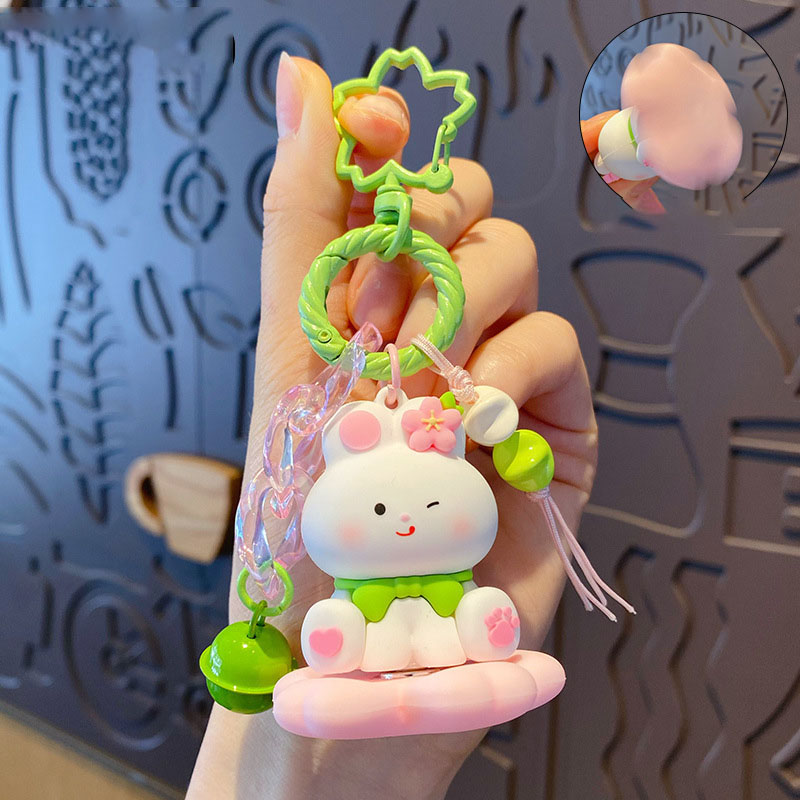 Soft And Cute Cherry Blossom Cat Rabbit Turn Lock-rabbit Cartoon Rabbit ...