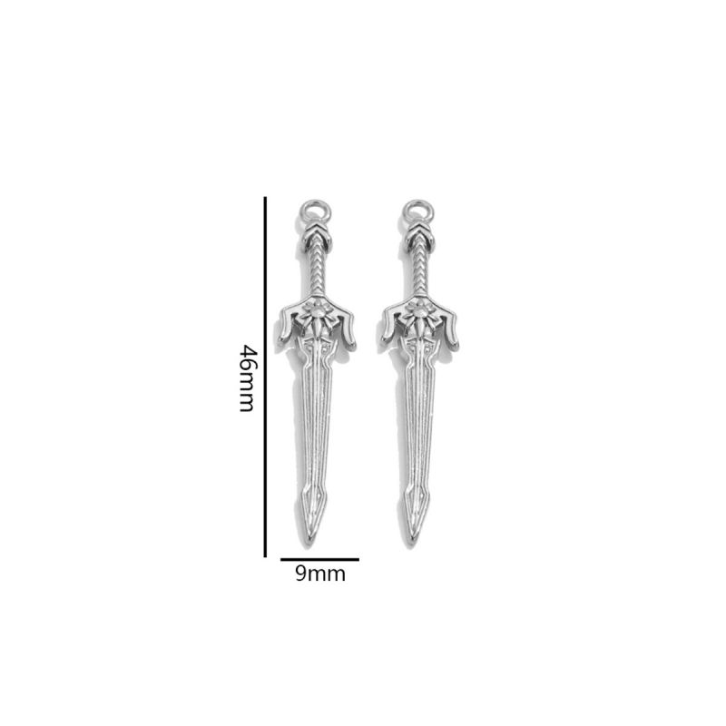 Stainless Steel Color 7 Stainless Steel Sword And Gun Weapon Diy ...