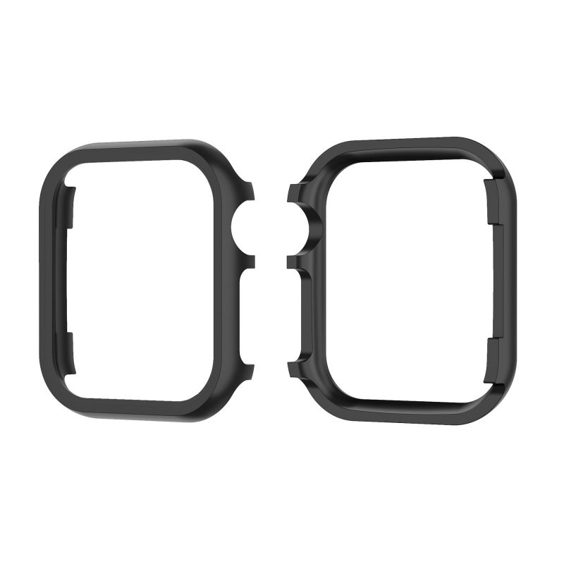 Black Metal Skeleton Square Watch Case :Asujewelry.com