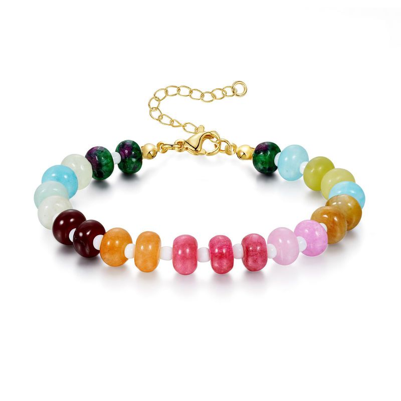 Abacus Bead Multi-color Bracelet 3 Bohemian Beach Colored Abacus Bead ...