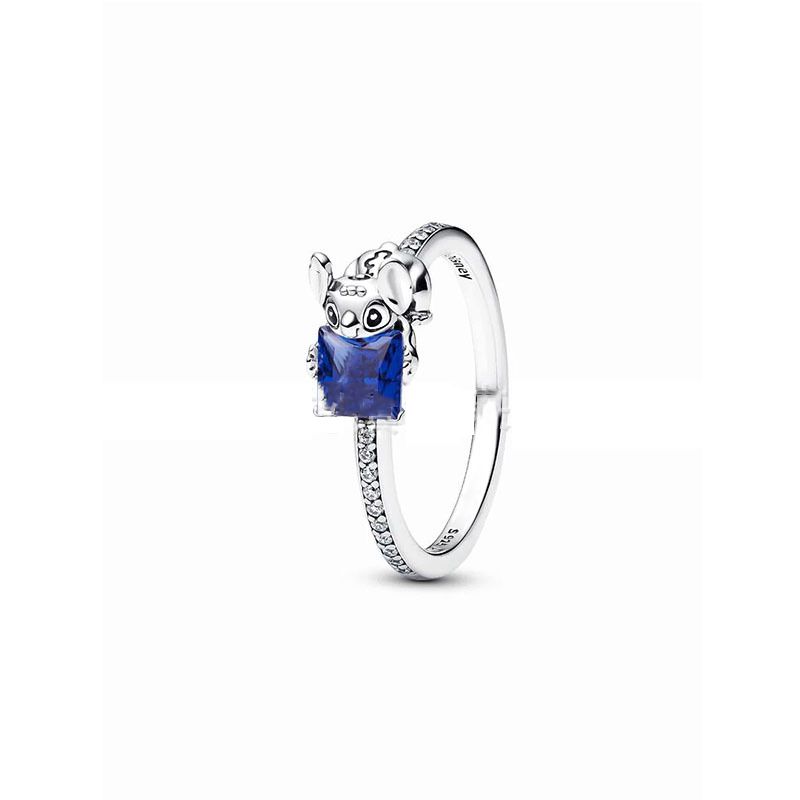 Stitch Blue Ring Cute Cartoon Character Ring :Asujewelry.com